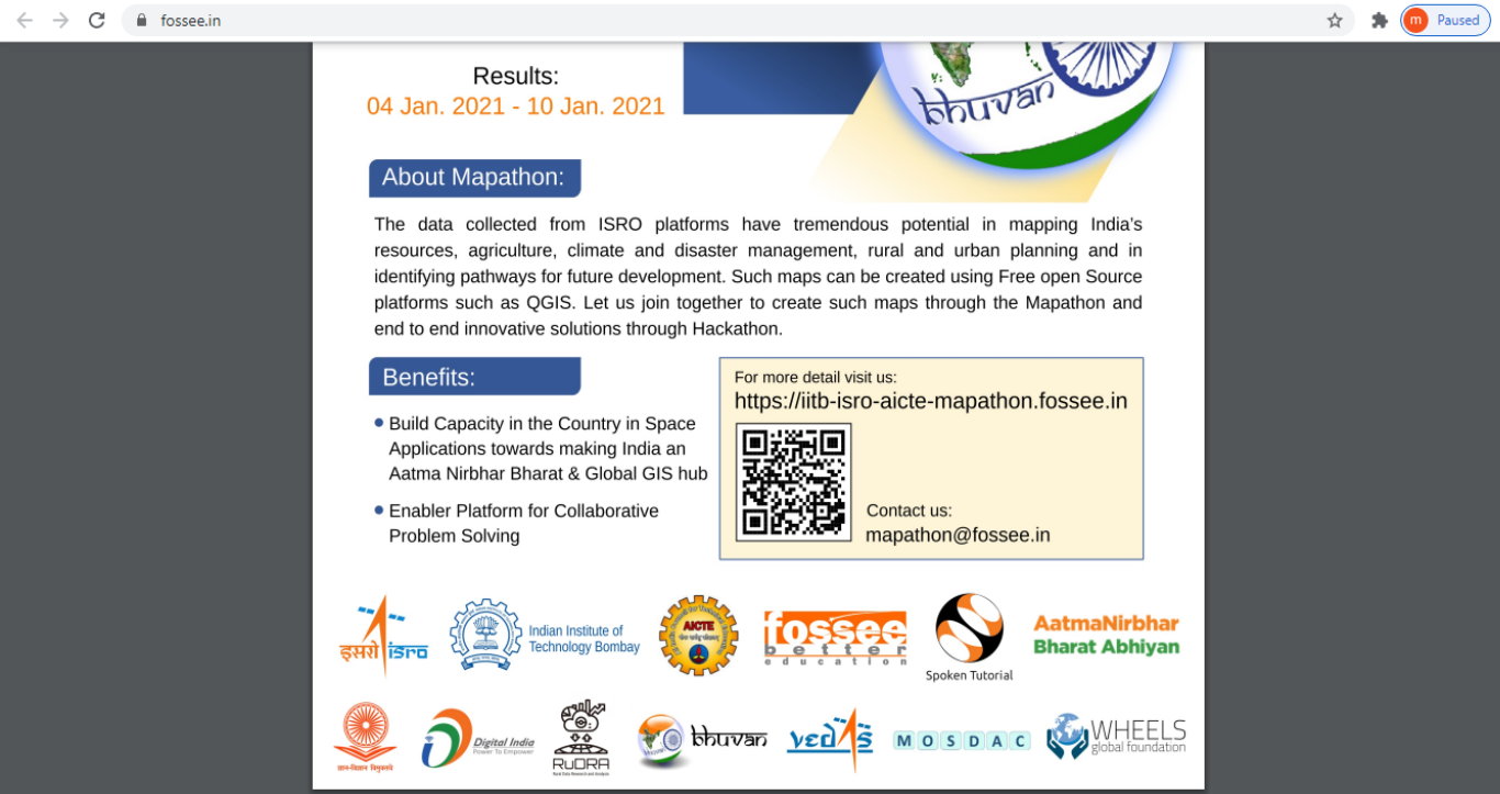 Map making contest: Great registrations start from Dec 7