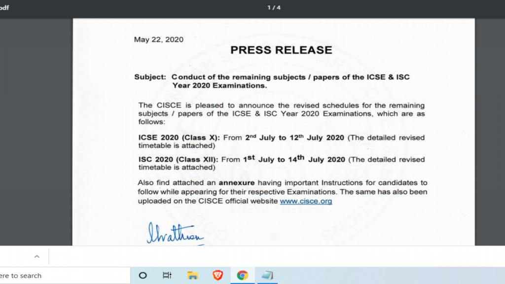 ICSE ISC Exam schedule 2020: Great date sheets released