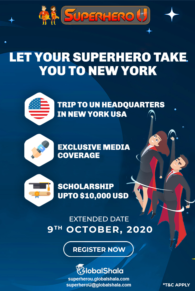 GlobalShala superhero winners will visit great UN HQ @2021
