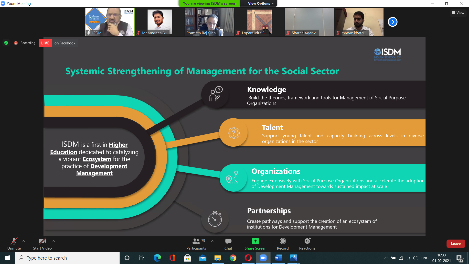 ISDM celebrates great development management day @2021