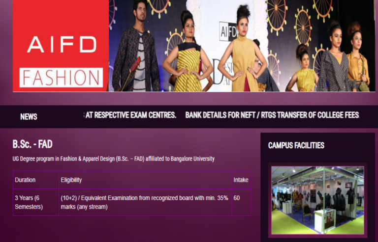 AIFD admission 2021: Apply for BSc FAD till great 10 June
