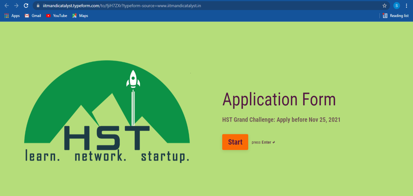 HST Startup Grand Challenge: Apply till great November 25
