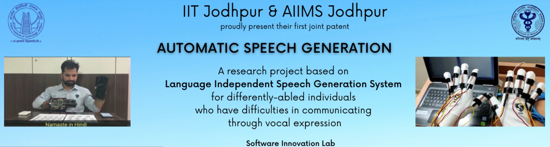 IIT Jodhpur and AIIMS Jodhpur develop great Talking Gloves